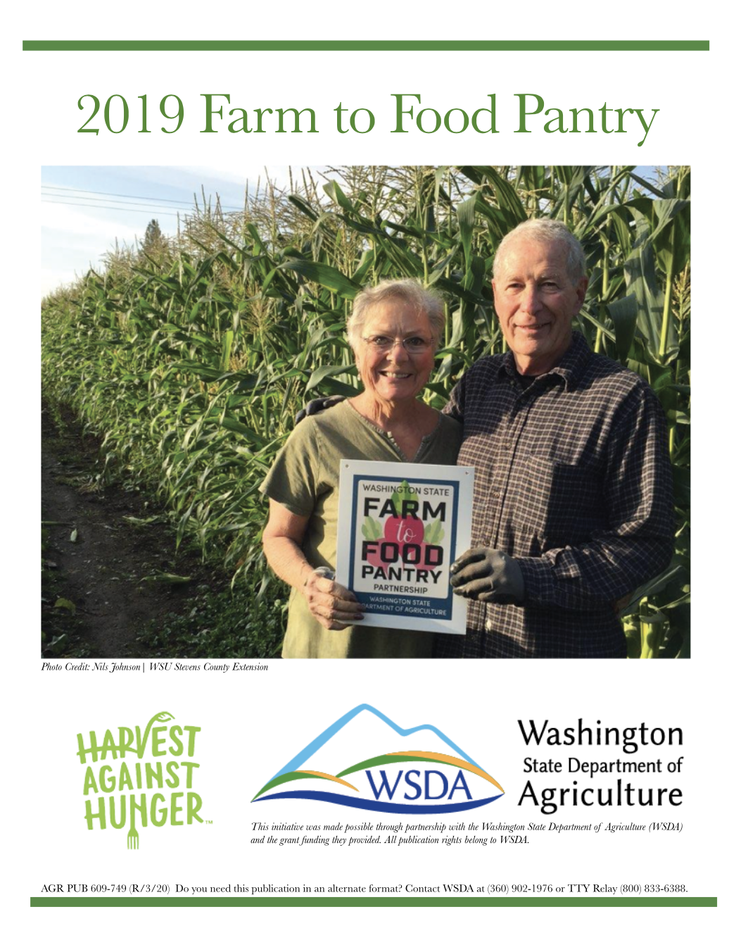 Harvest Against Hunger | Farm to Food Pantry